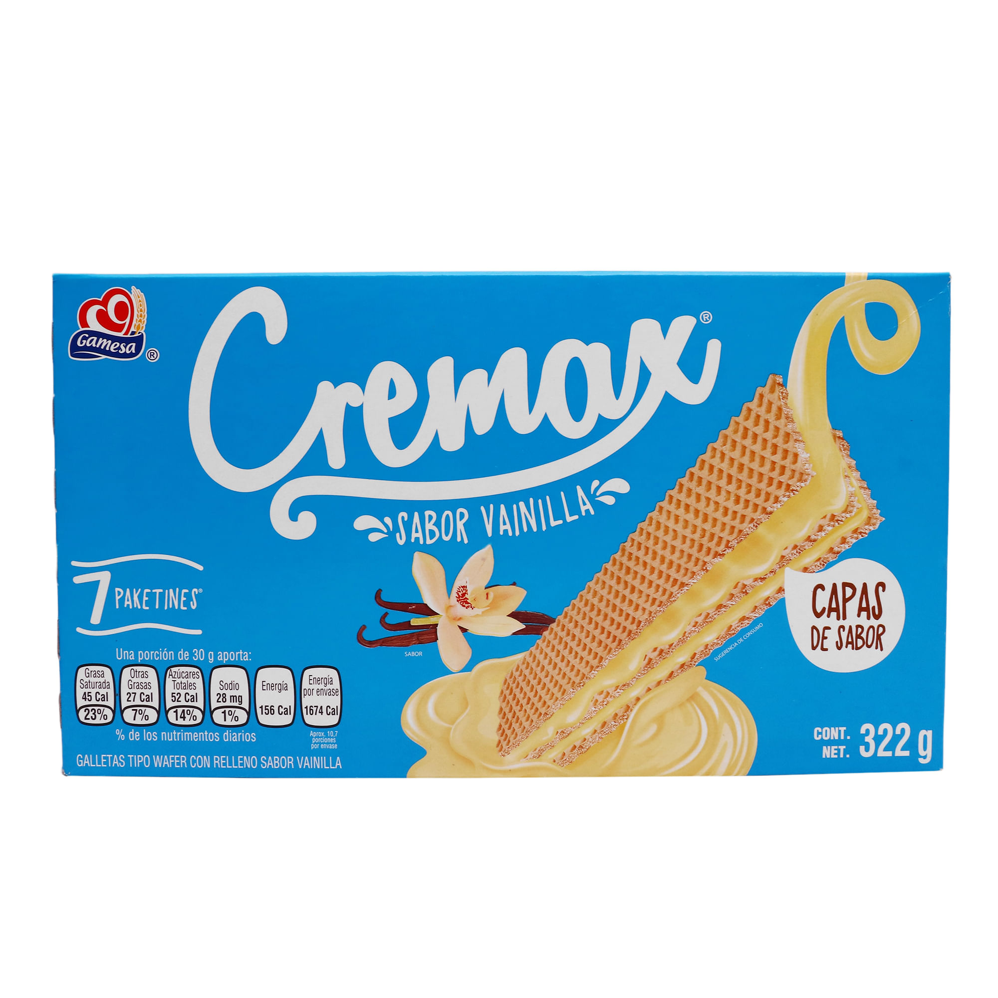 Cremax De Nieve Vainilla Gamesa 322.0 - Gr