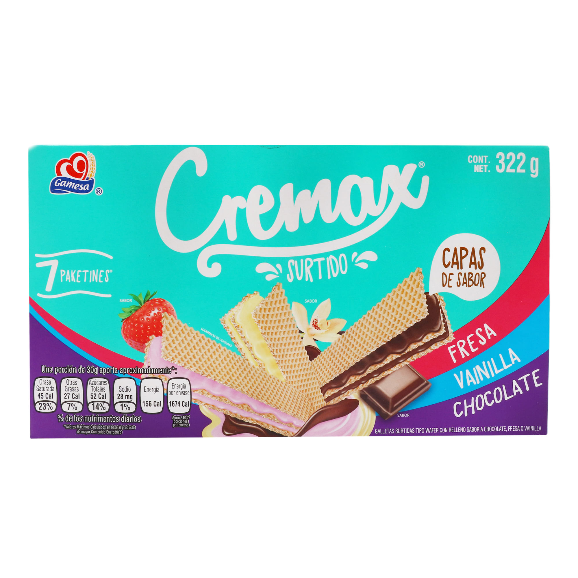 Cremax De Nieve Surtido Gamesa 322.0 - Gr