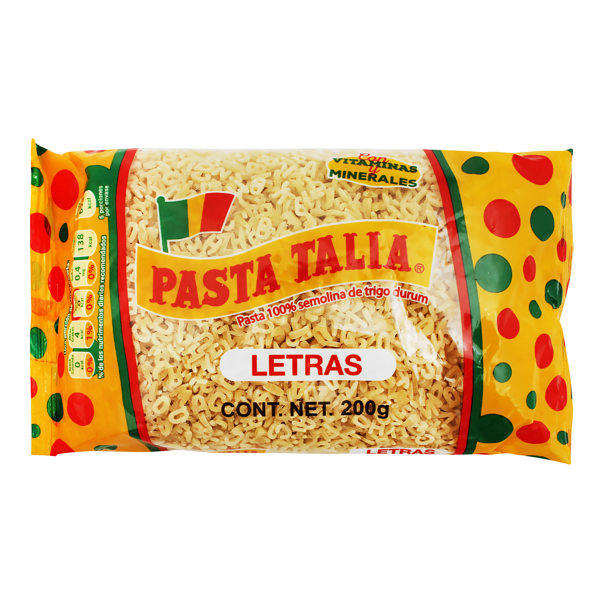 Pasta Letras Talia 200.0 - Gr