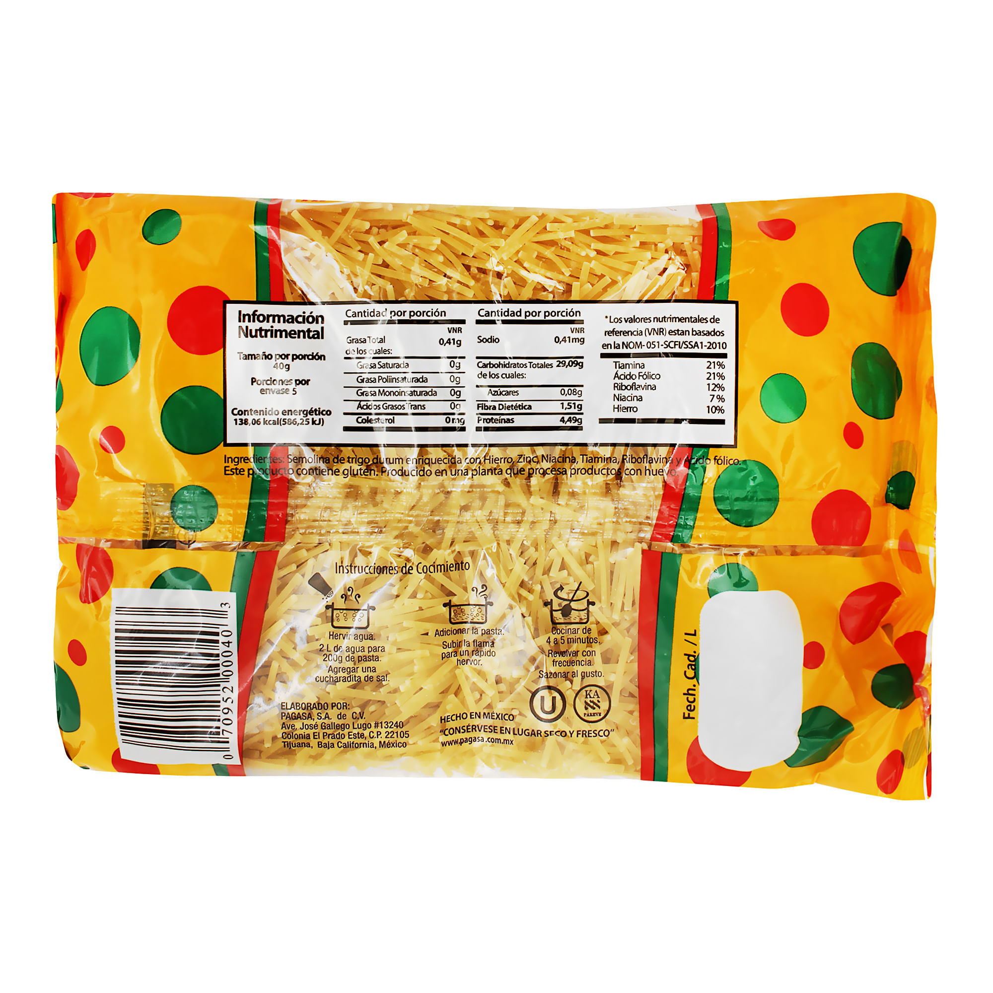 Pasta Fideo Cortado Talia 200.0 - Gr