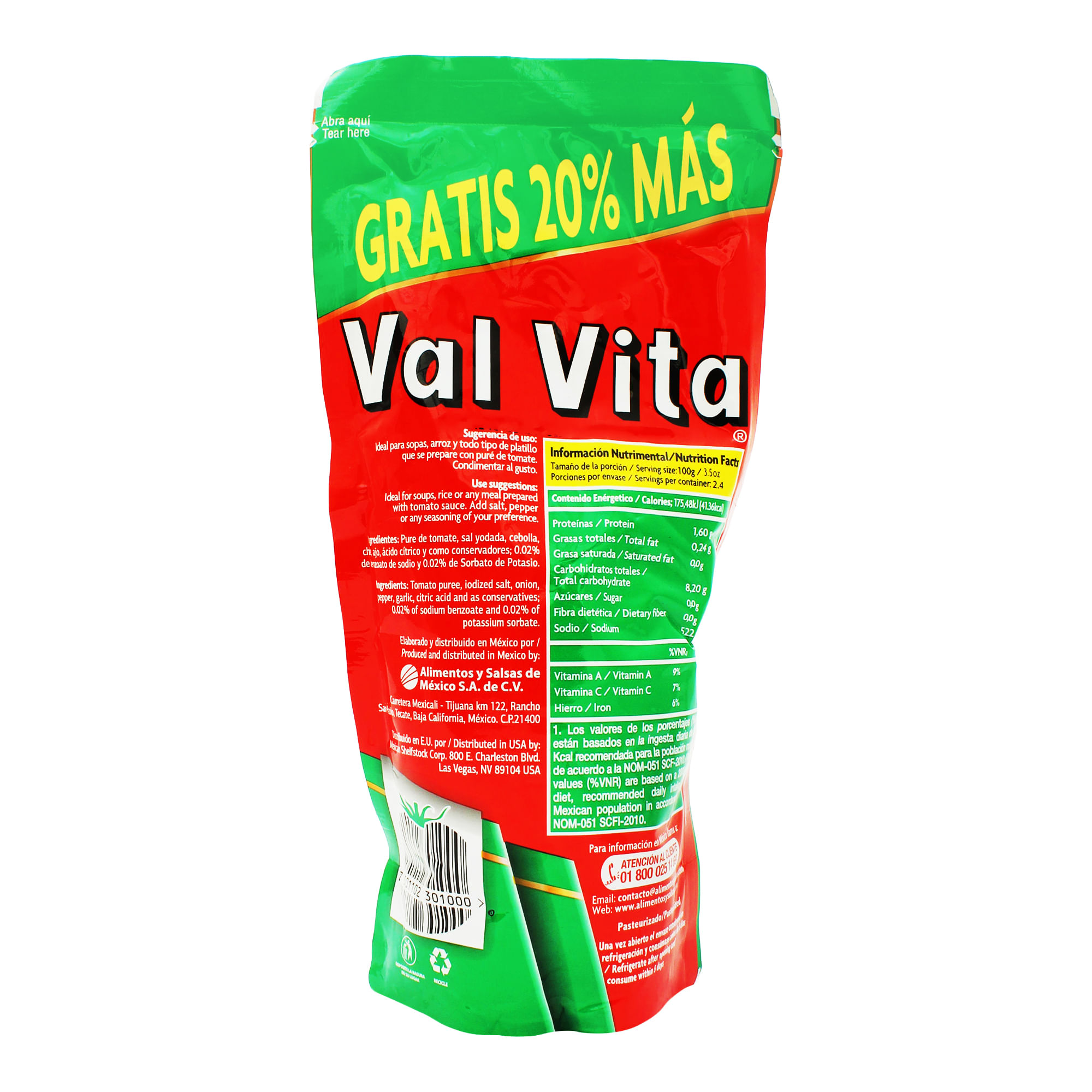 Pure De Tomate Valvita 240.0 - Gr