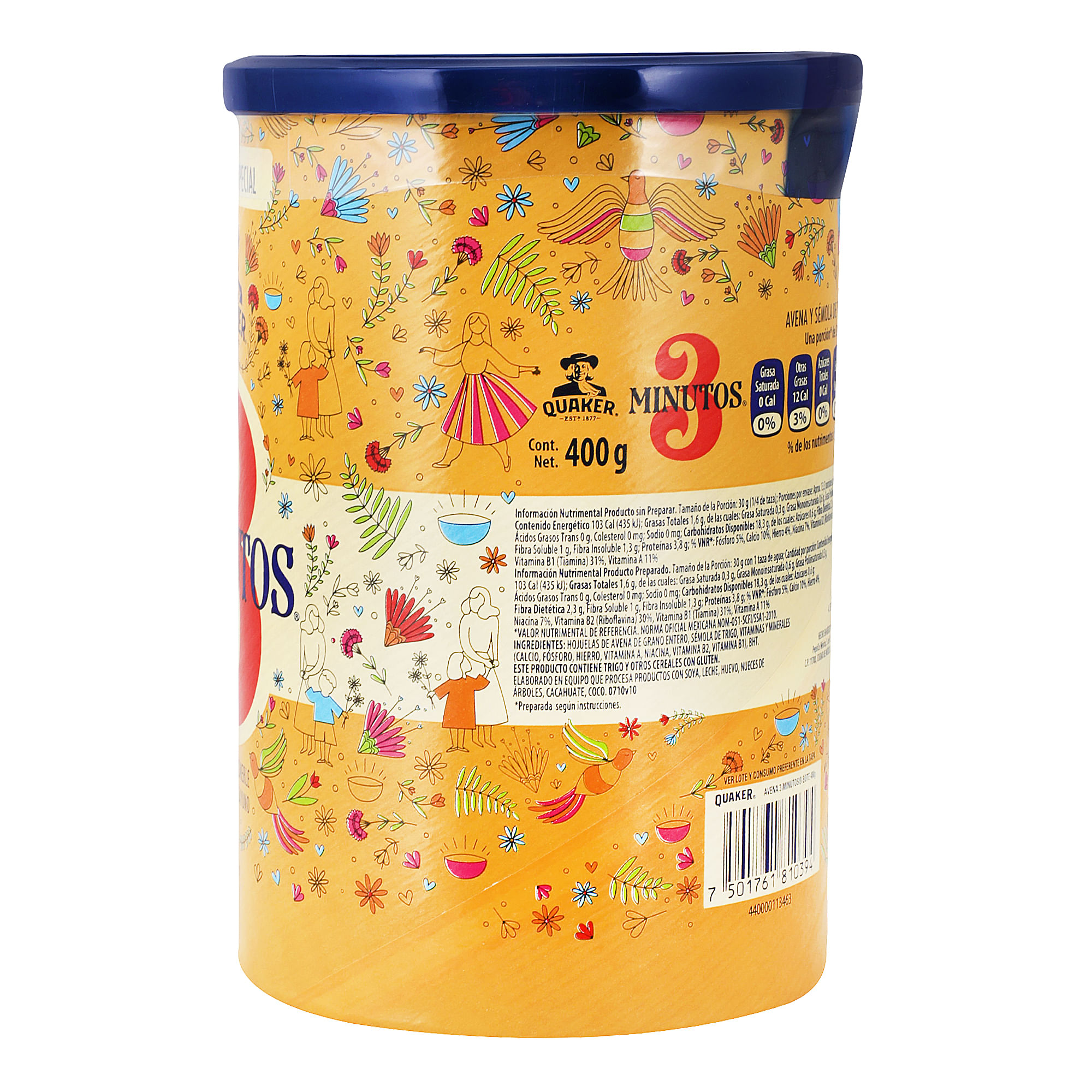 Avena 3 Minutos Quaker 400.0 - Gr