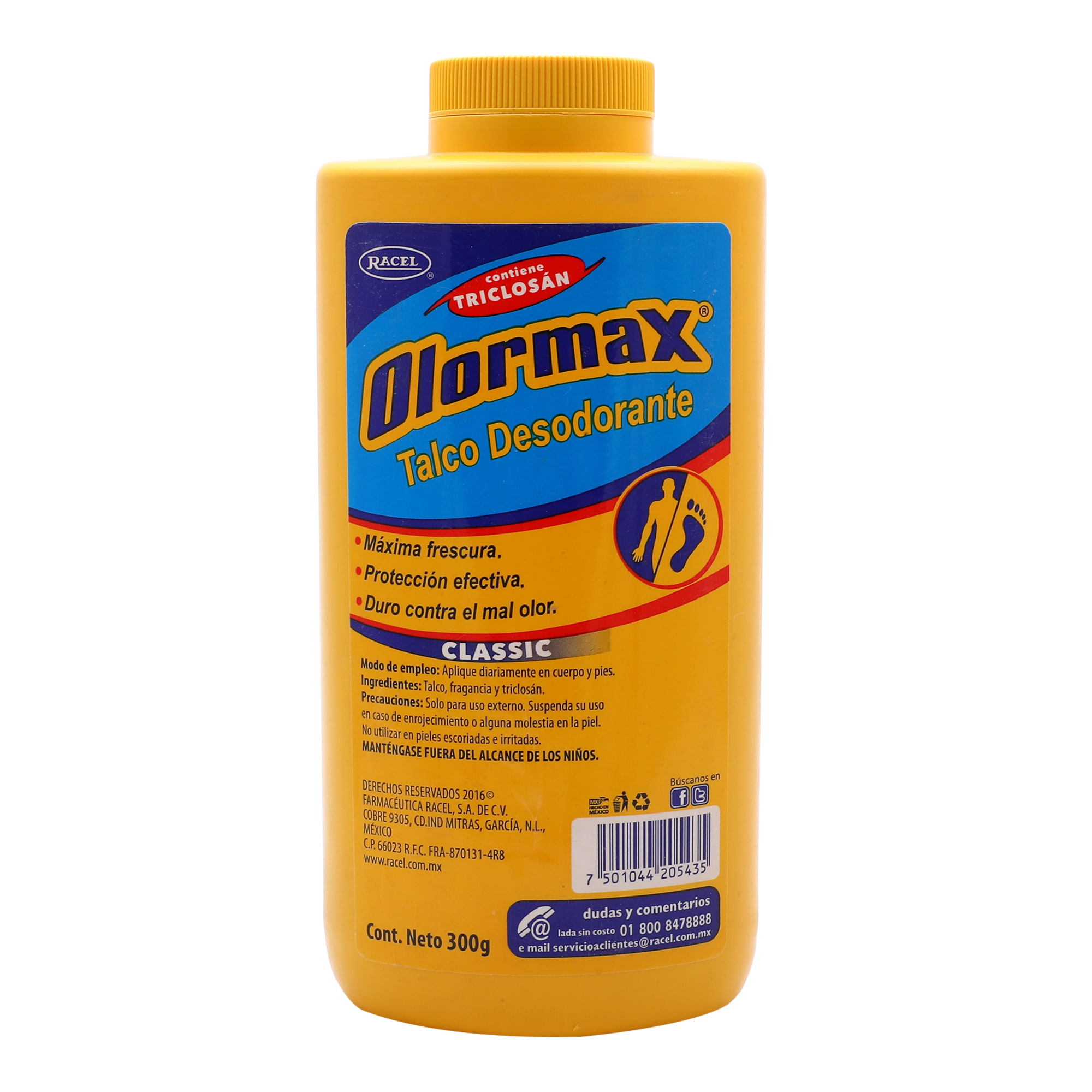 Talco Amarillo Olormax 300.0 - Gr