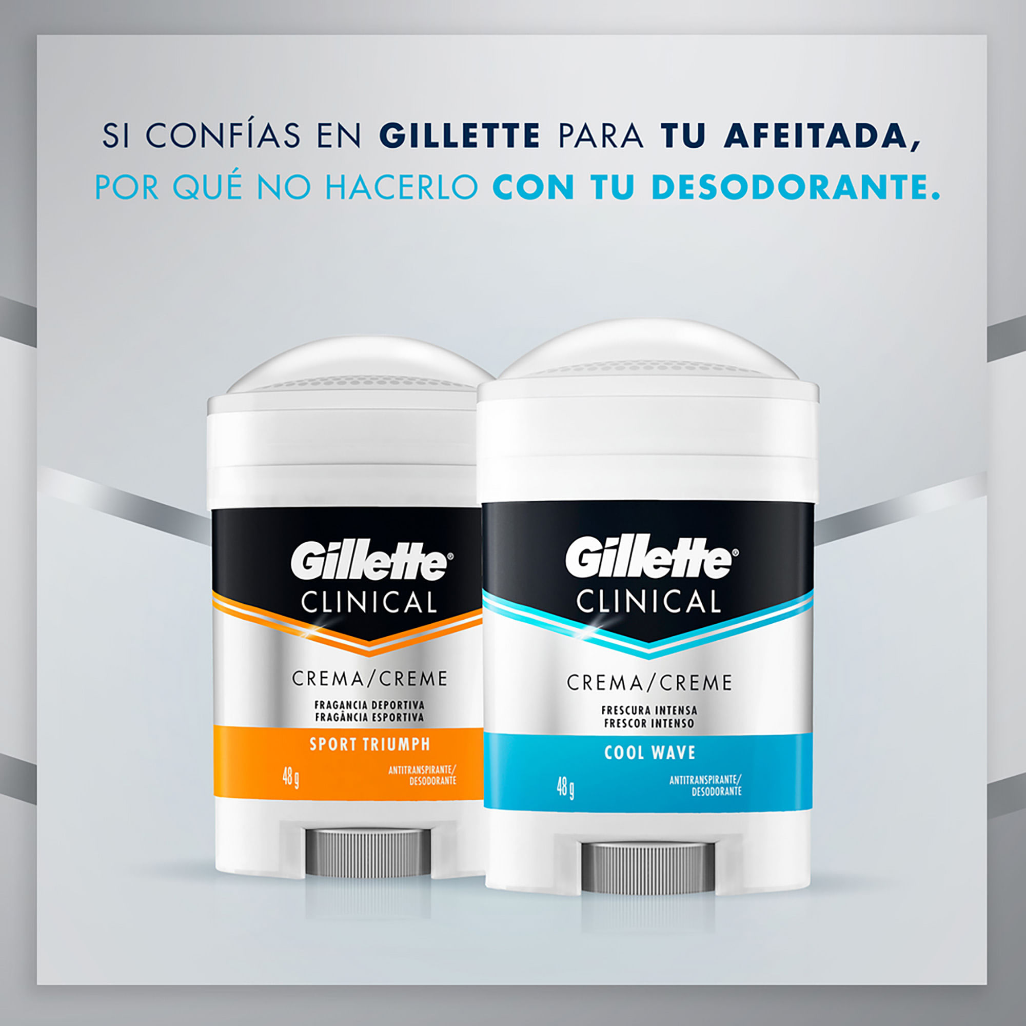 Deo Barra Clin Advsol Cool Wave Gillette 48.0