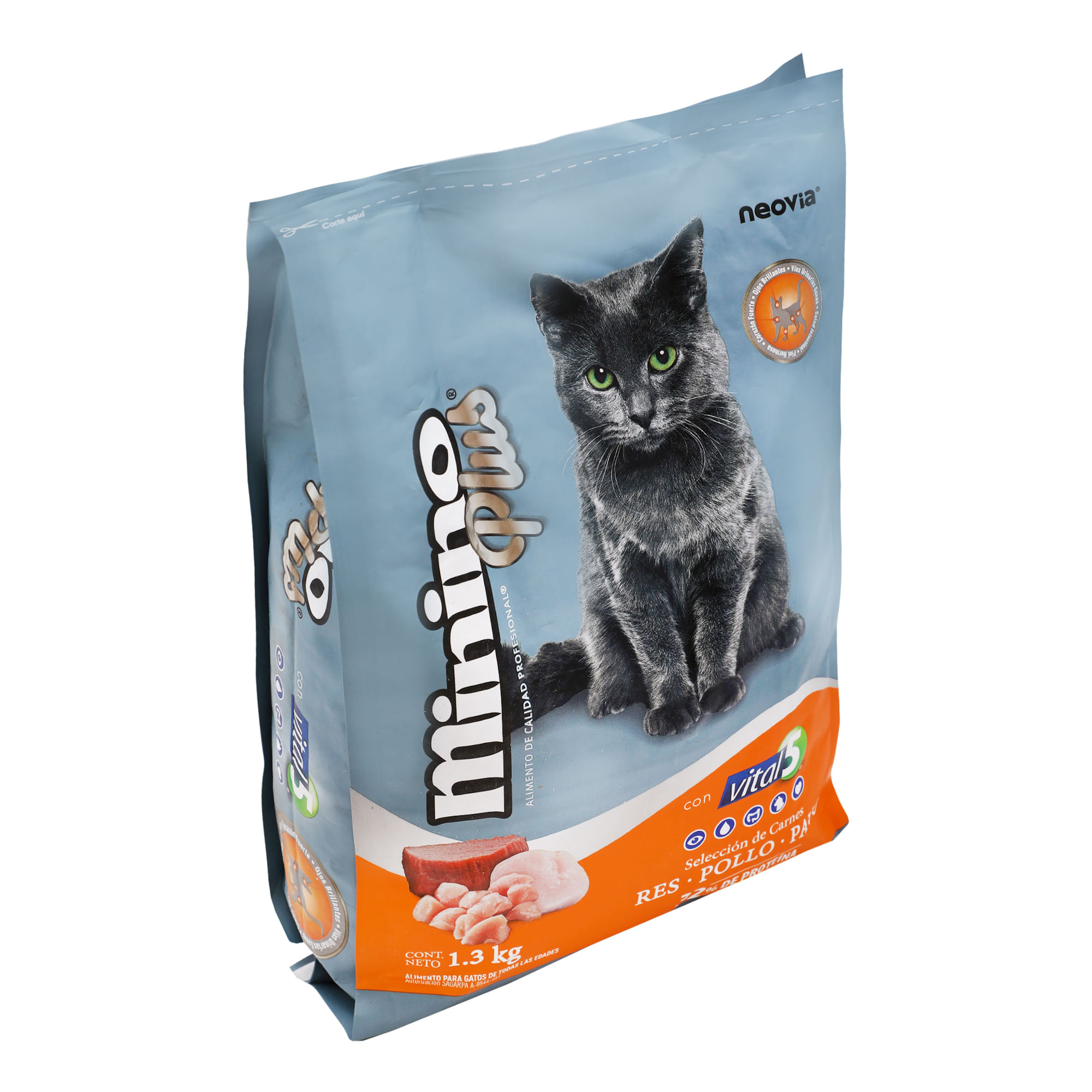 Comida Para Gato Plus Minino 1.3 - Kg