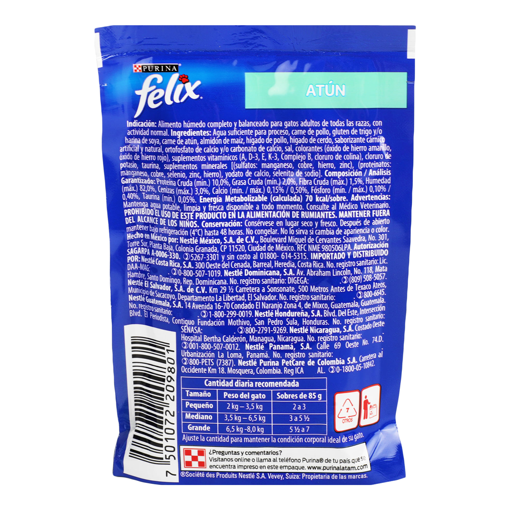 Felix Pouch Atun Purina 85.0 - Gr