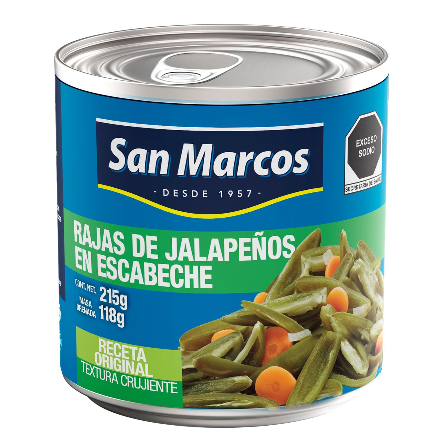 Chile Rajas En Escabeche San Marcos 215-Gr