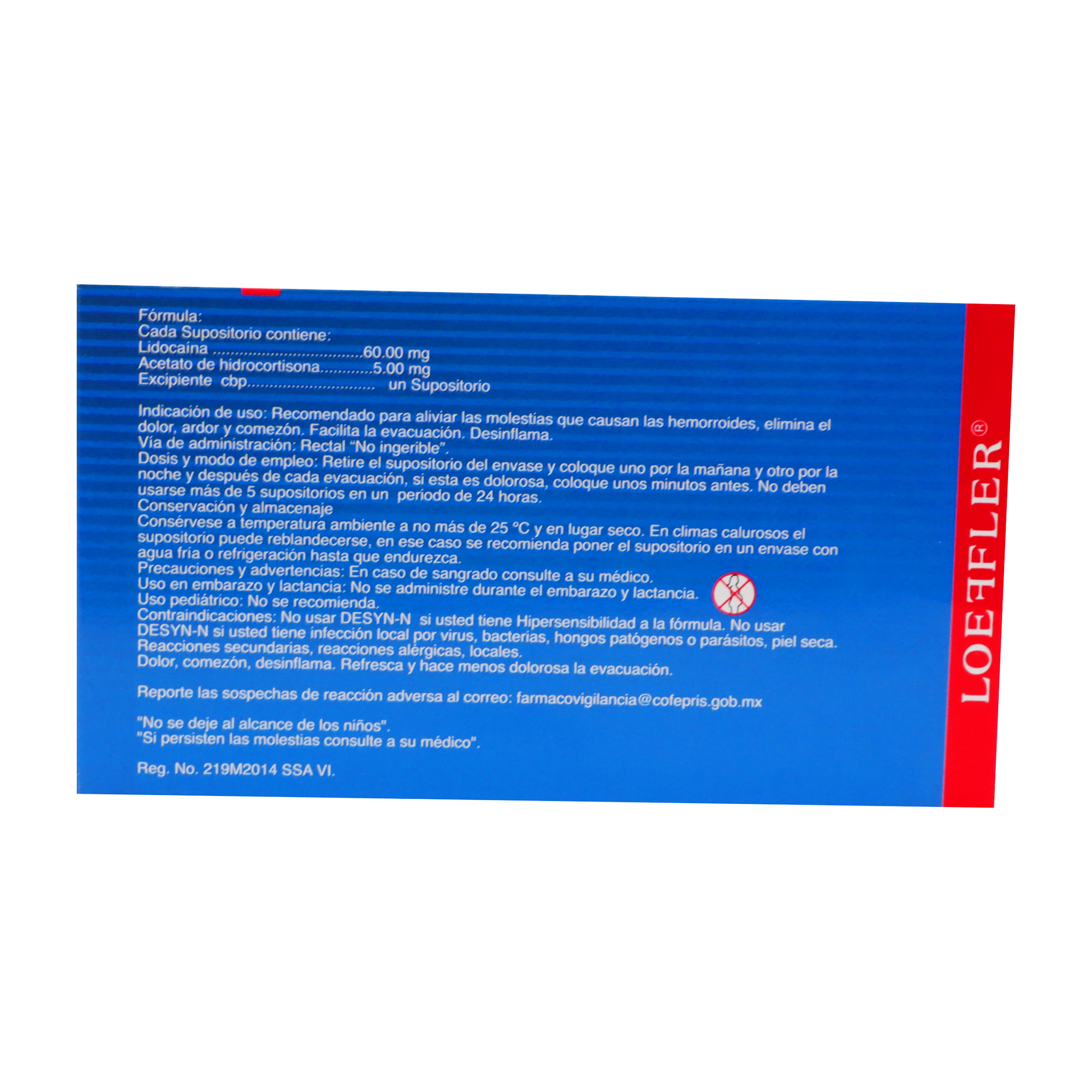 Lidocaina Hidrocortisona Alivio Hemorroides Lidocaína 6 Supositorios