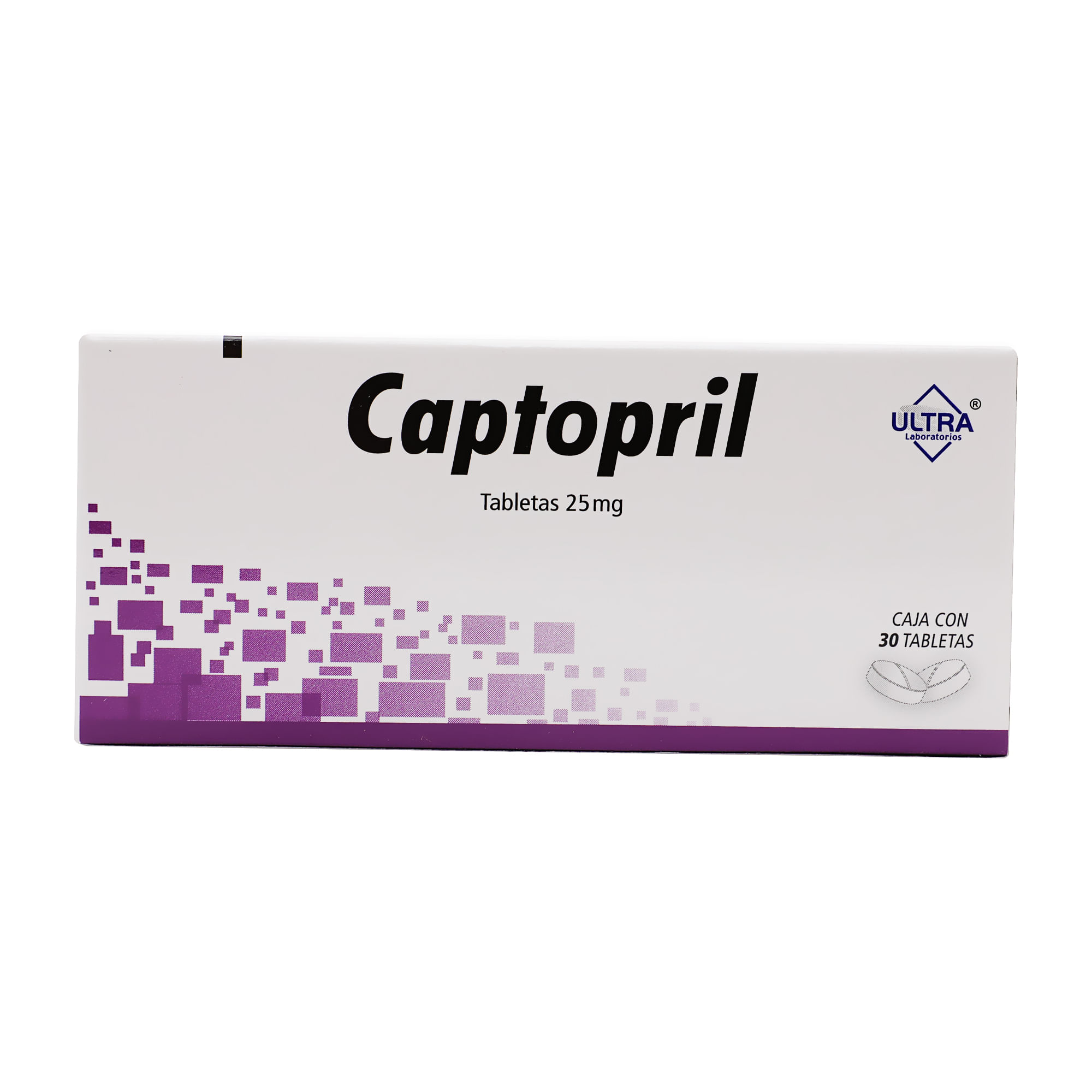 Captopril 25 Mg Ultra 30.0 - Tab