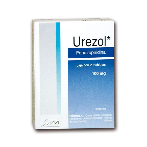 Fenazopiridina 100 Mg Urezol 20.0 - Tab