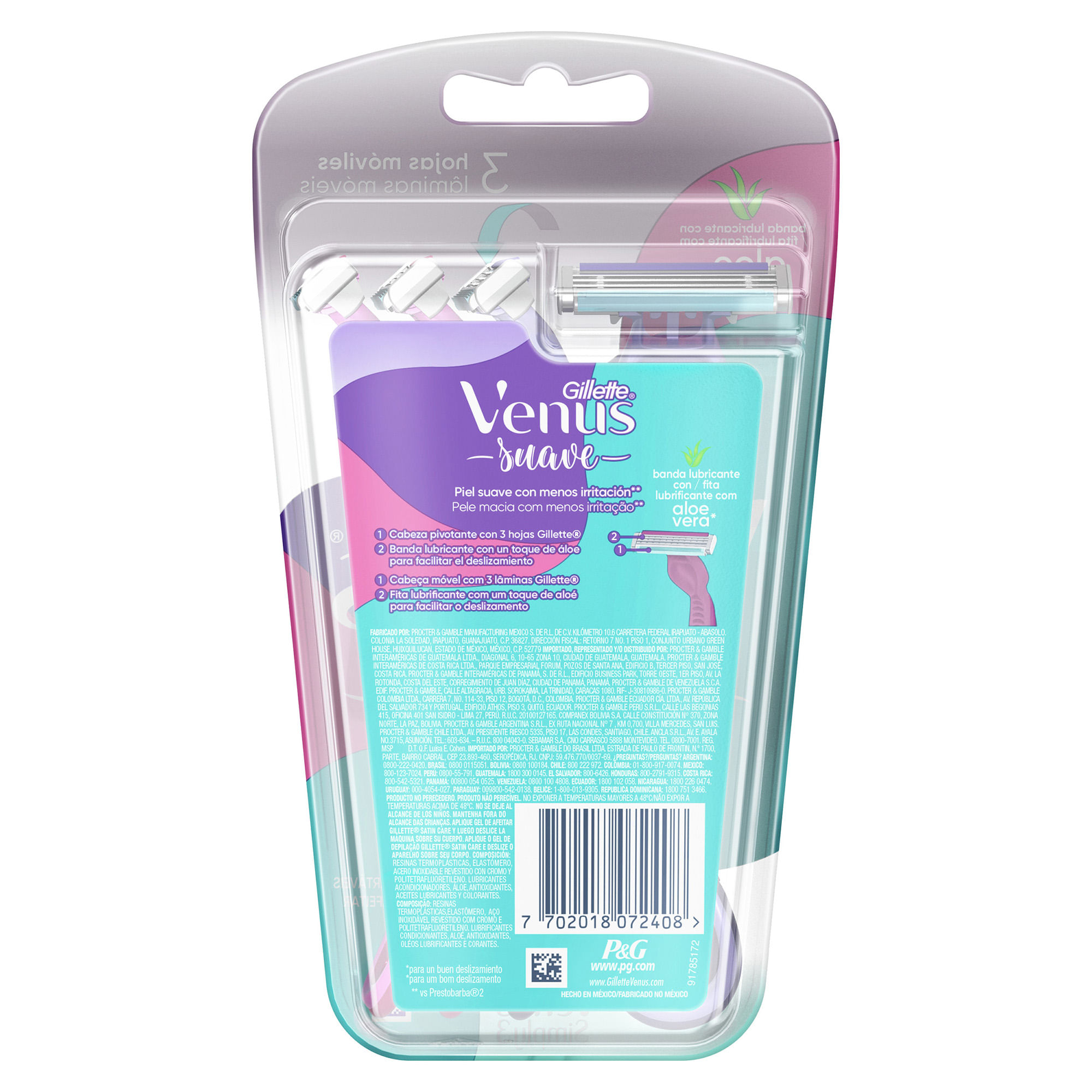 Rastrillo Desech Simply Venus 4.0 - Pza