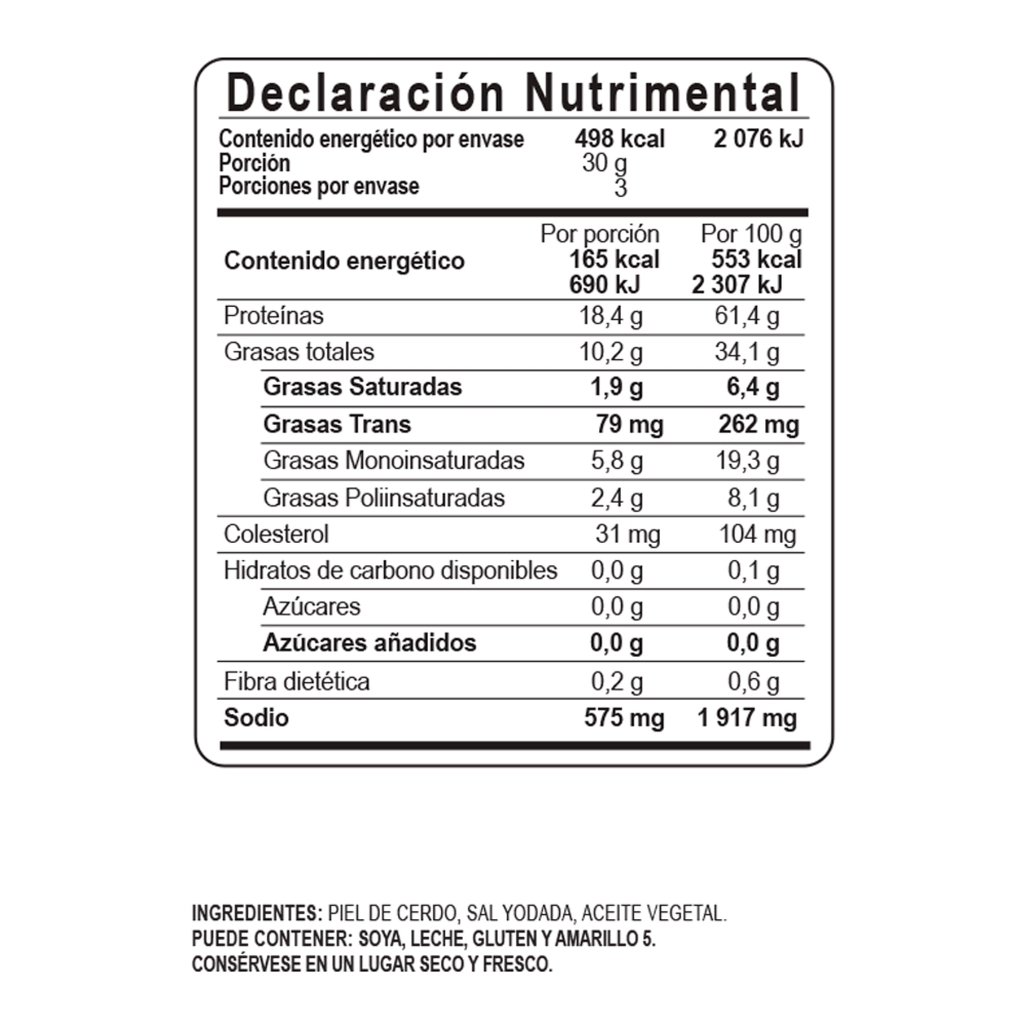 Chicharron De Cerdo Barcel 90.0 - Gr