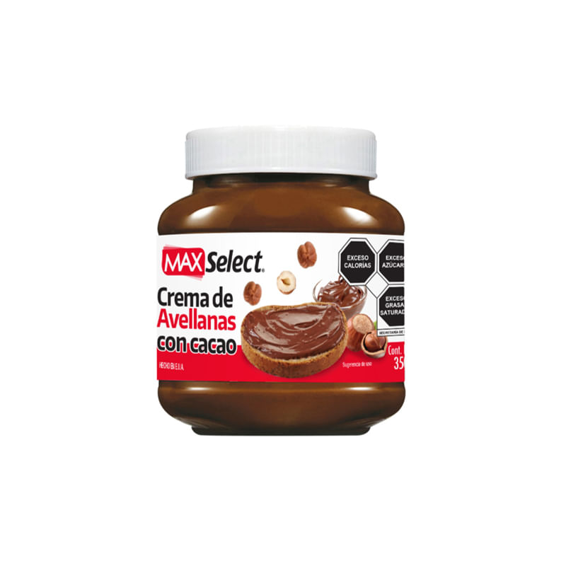 Crema De Avellanas Con Cacao Max Select 350.0