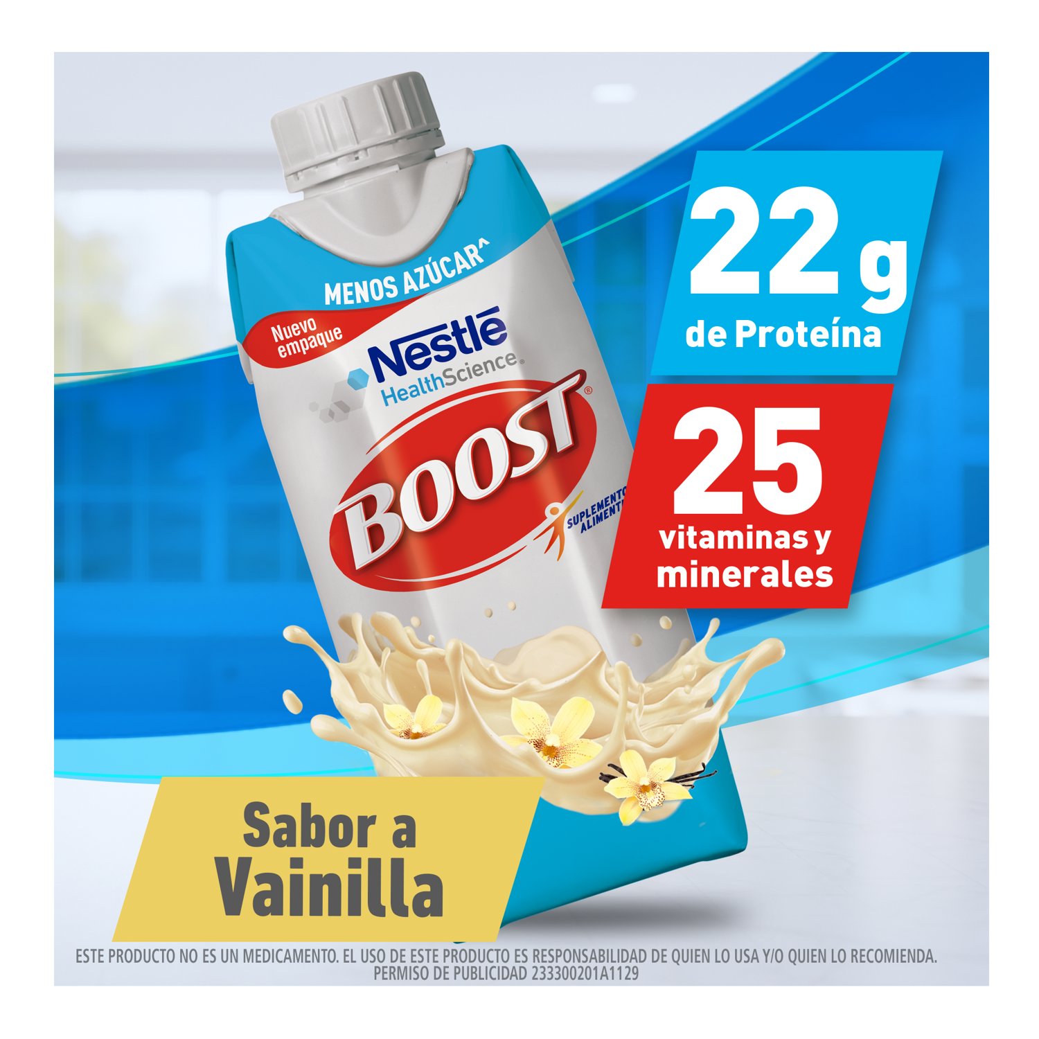 Supl Alimenticio Less Sugar Vainilla Boost 330.