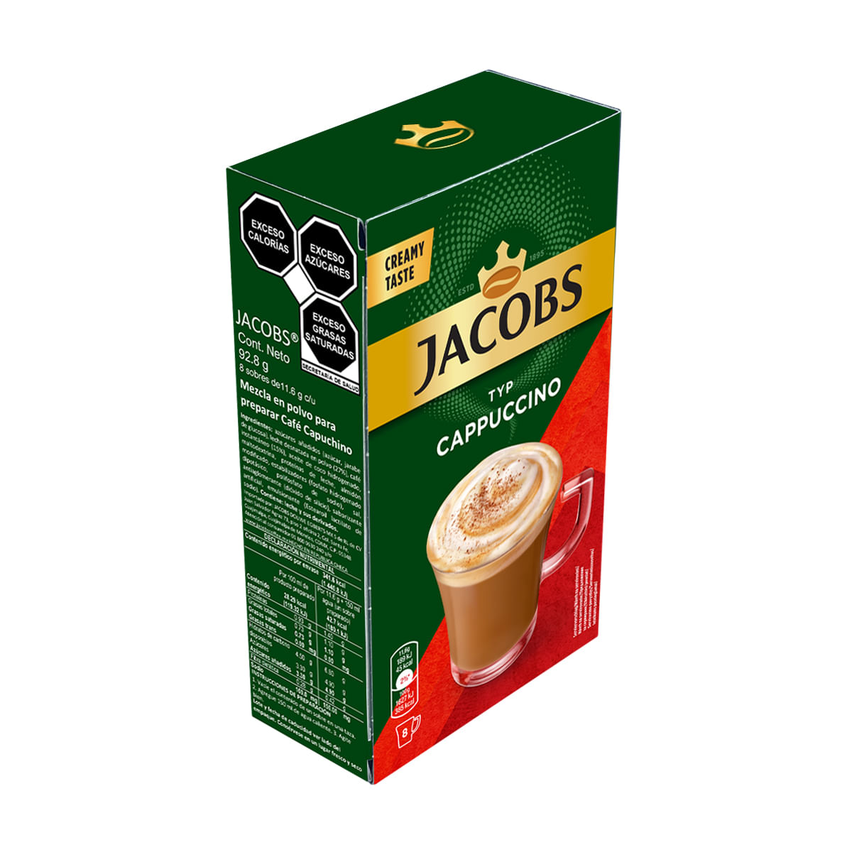 Cafe Instantaneo Cappuccino Jacobs 8.0 - Pza