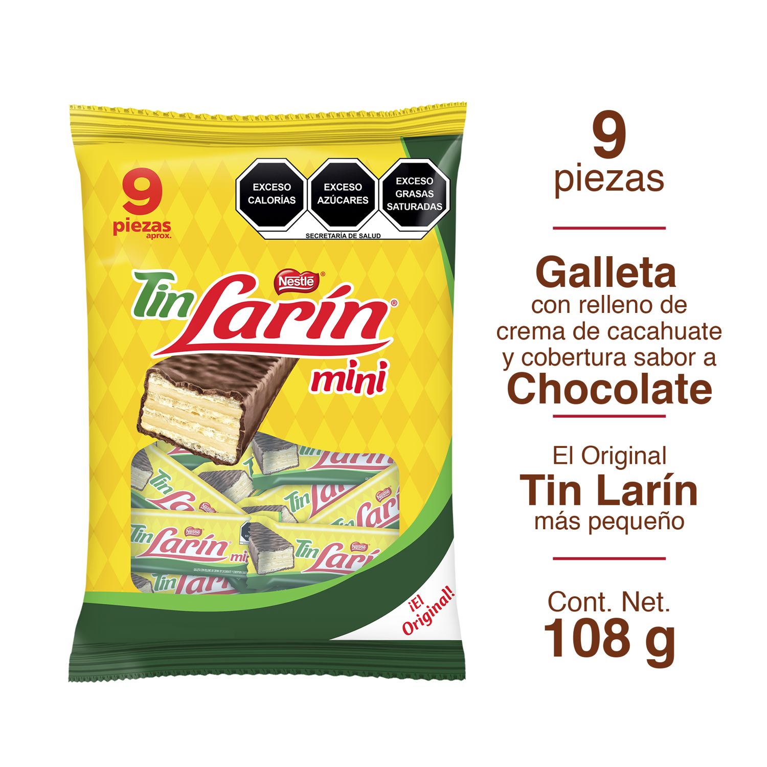 BOLSA DE CHOCOLATES TIN LARIN MINI NESTLE 9.0 - PZA