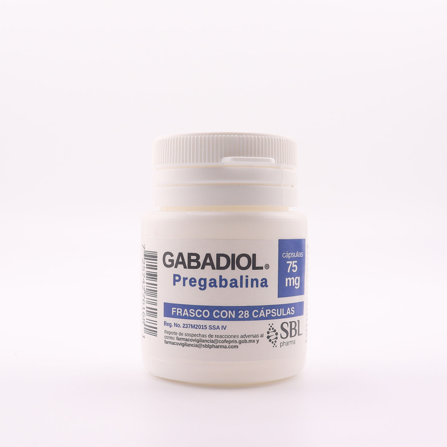 G PREGABALINA 75 MG GABADIOL 28.0 - CAP