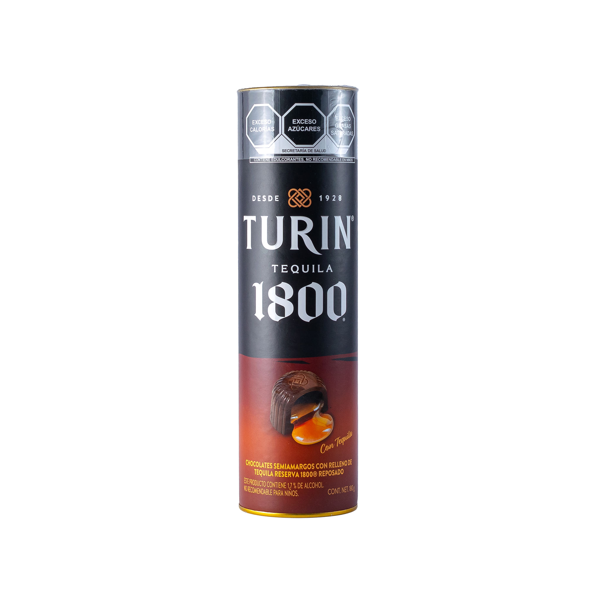 CHOCOLATE TUBO TEQUILA 1800 TURIN 180.0 - GR