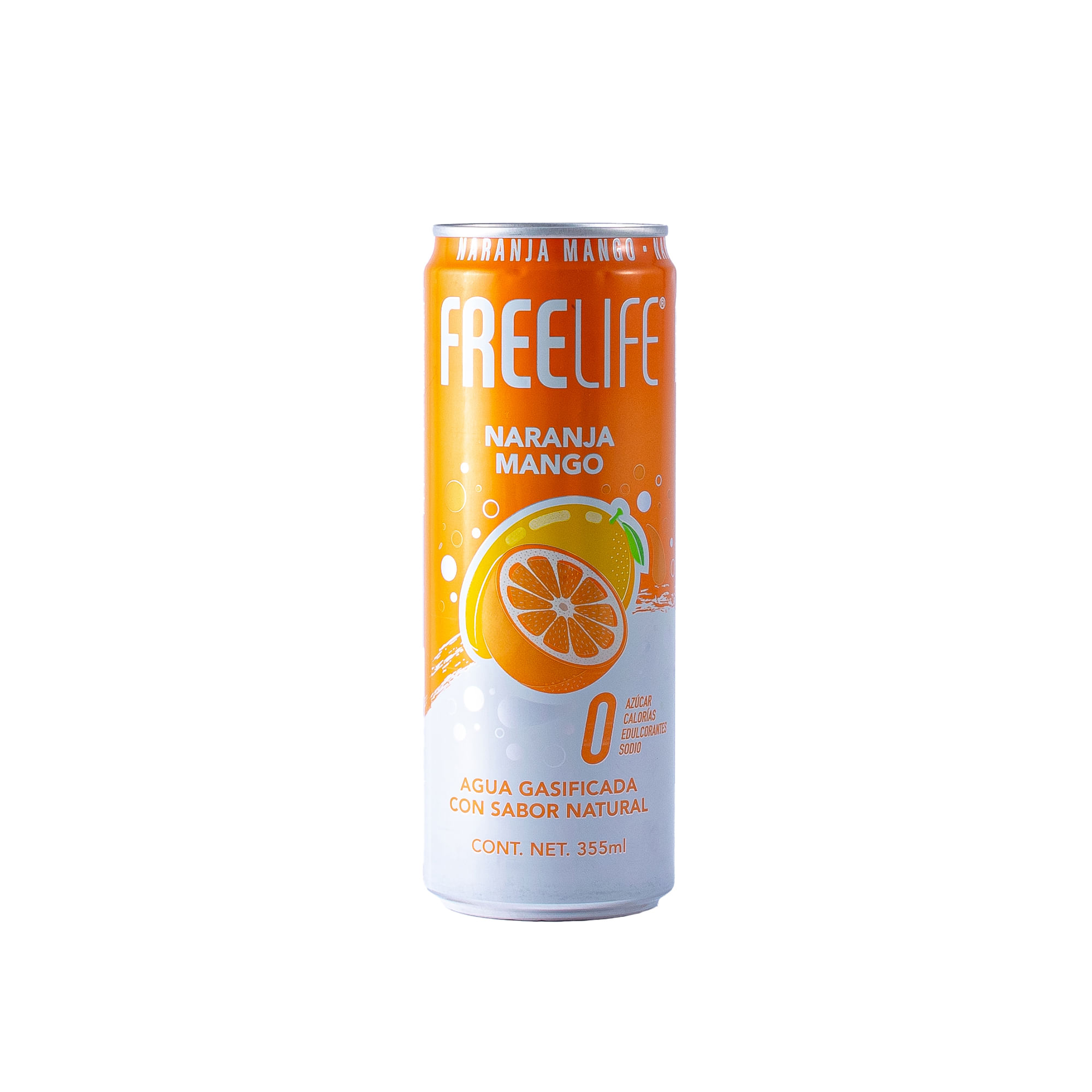 AGUA GASIFICADA NARANJA MANGO FREELIFE 355.0 - ML