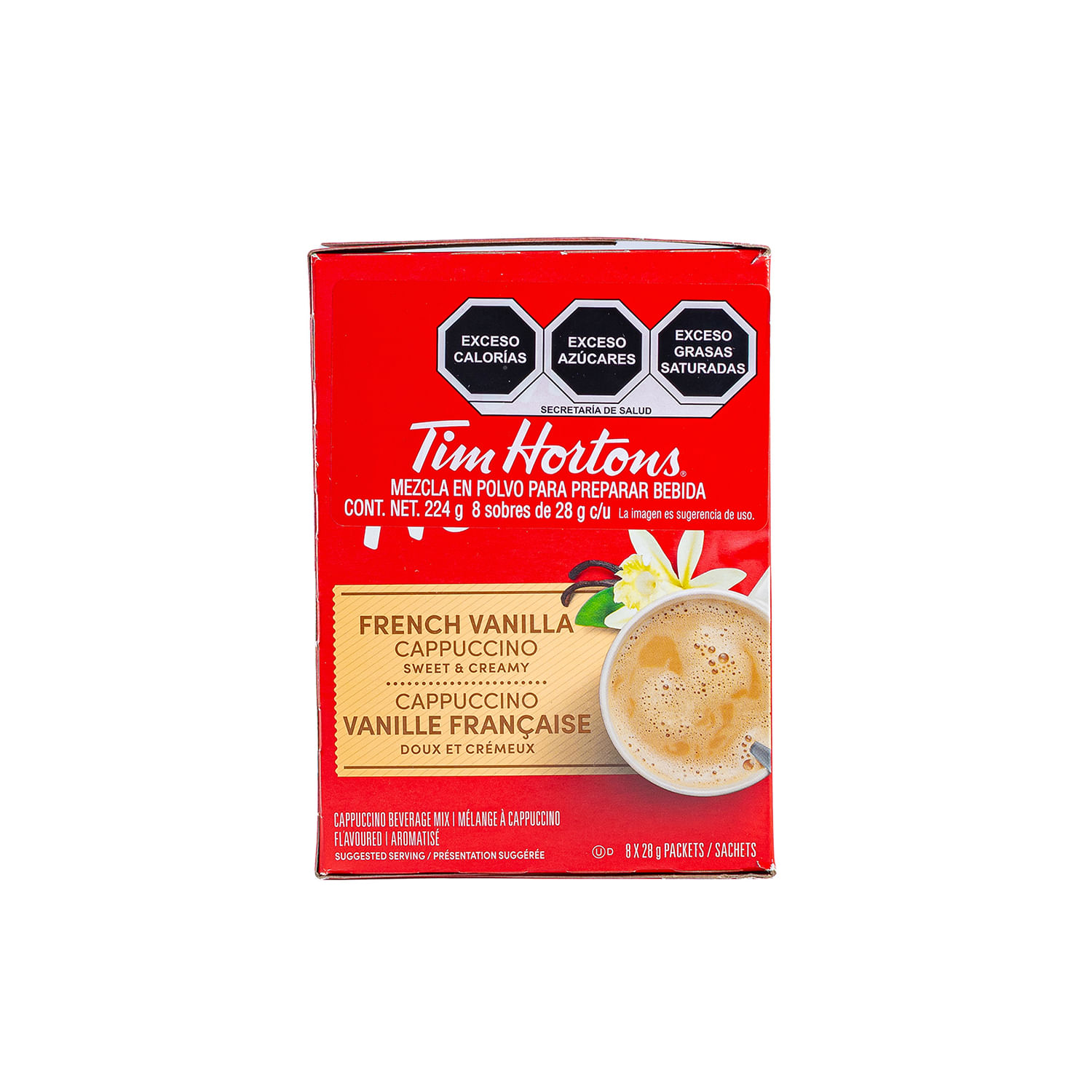 CAPPUCCINO FRENCH VANILLA PACKET TIM HORTONS 8.0 - PZA