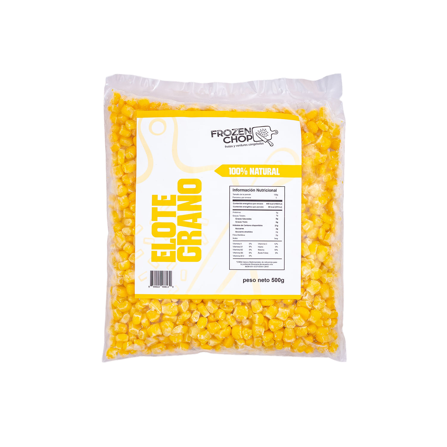 ELOTE EN GRANO FROZEN CHOP 500.0 - GR