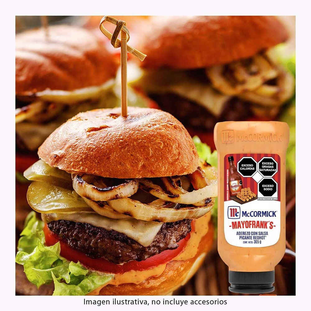 ADEREZO DE MAYONESA CON SALSA PICANTE FRANK'S MC CORMICK
