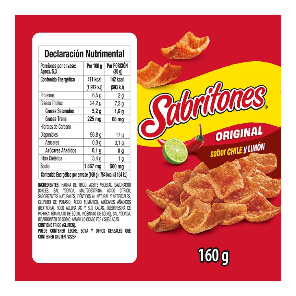 Sabritones Sabritas 165.0 - Gr